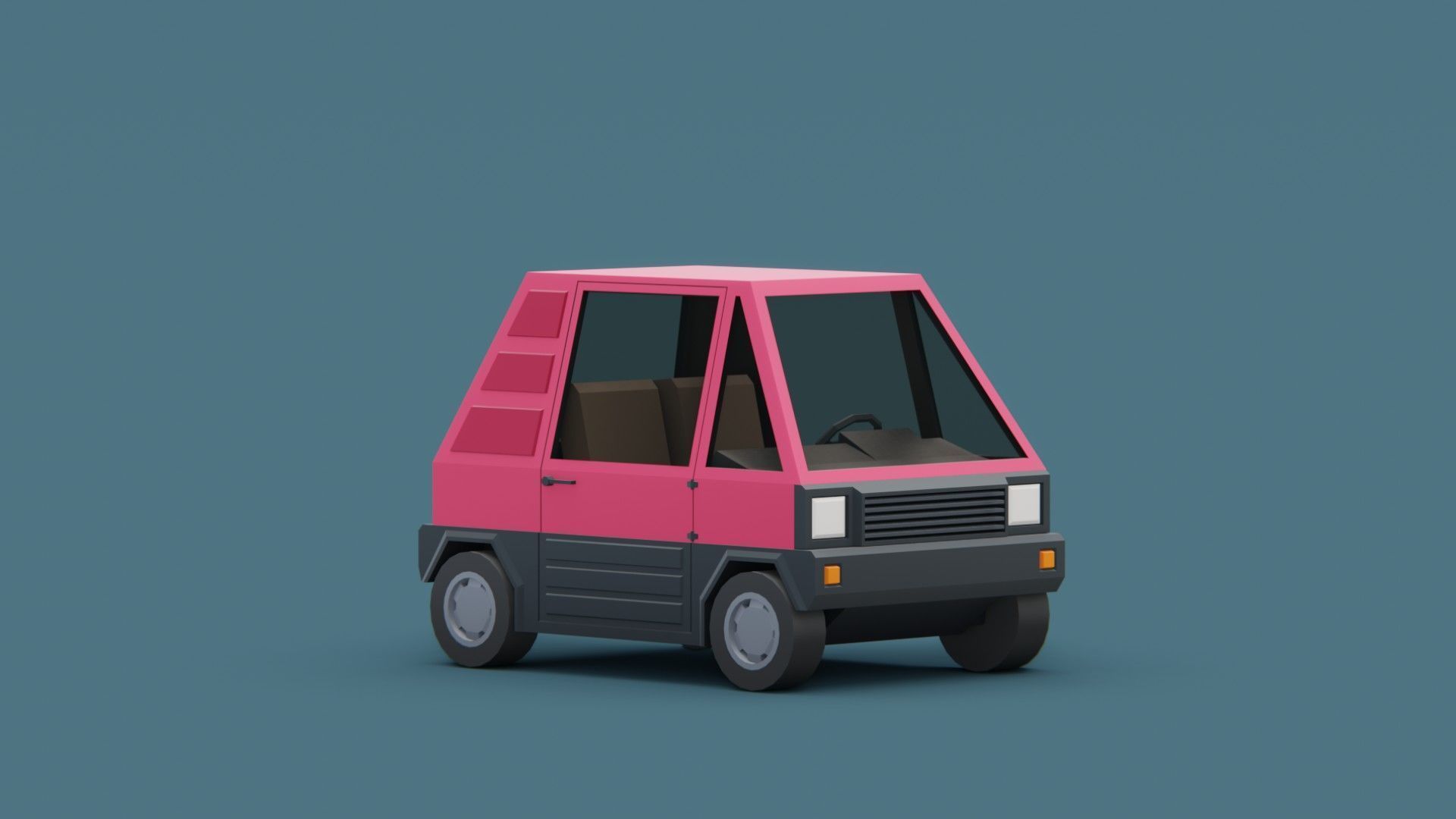 3D model Stylized Cartoon Euro Micro Car VR / AR / low-poly | CGTrader