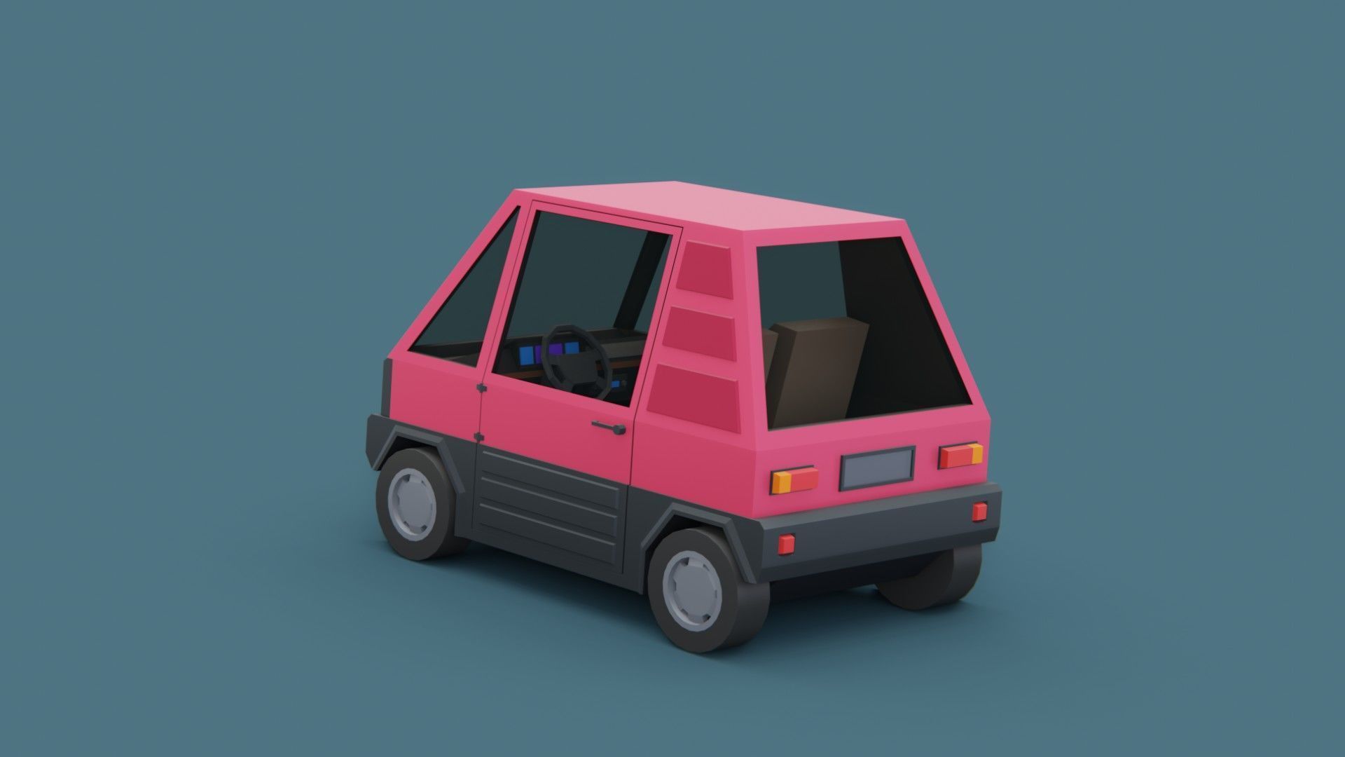 3D model Stylized Cartoon Euro Micro Car VR / AR / low-poly | CGTrader