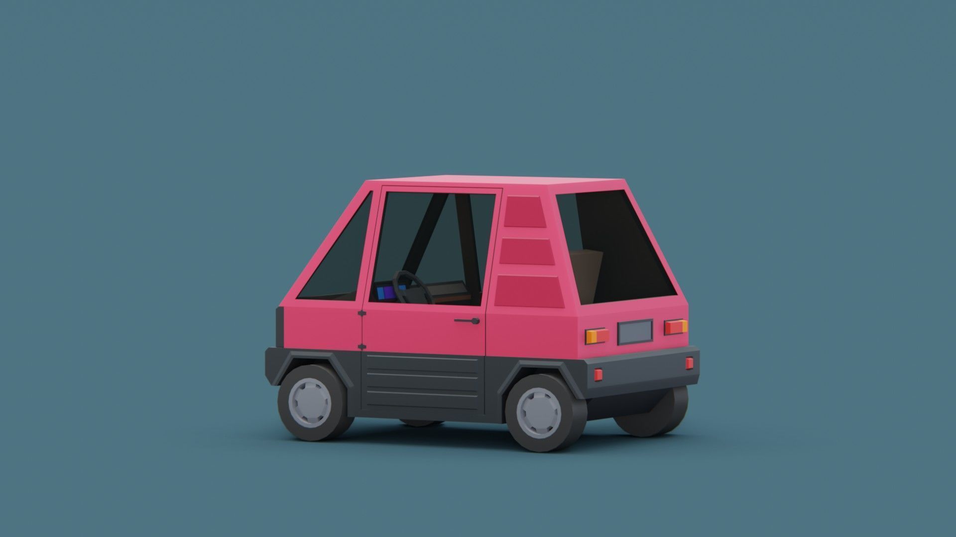 3D model Stylized Cartoon Euro Micro Car VR / AR / low-poly | CGTrader