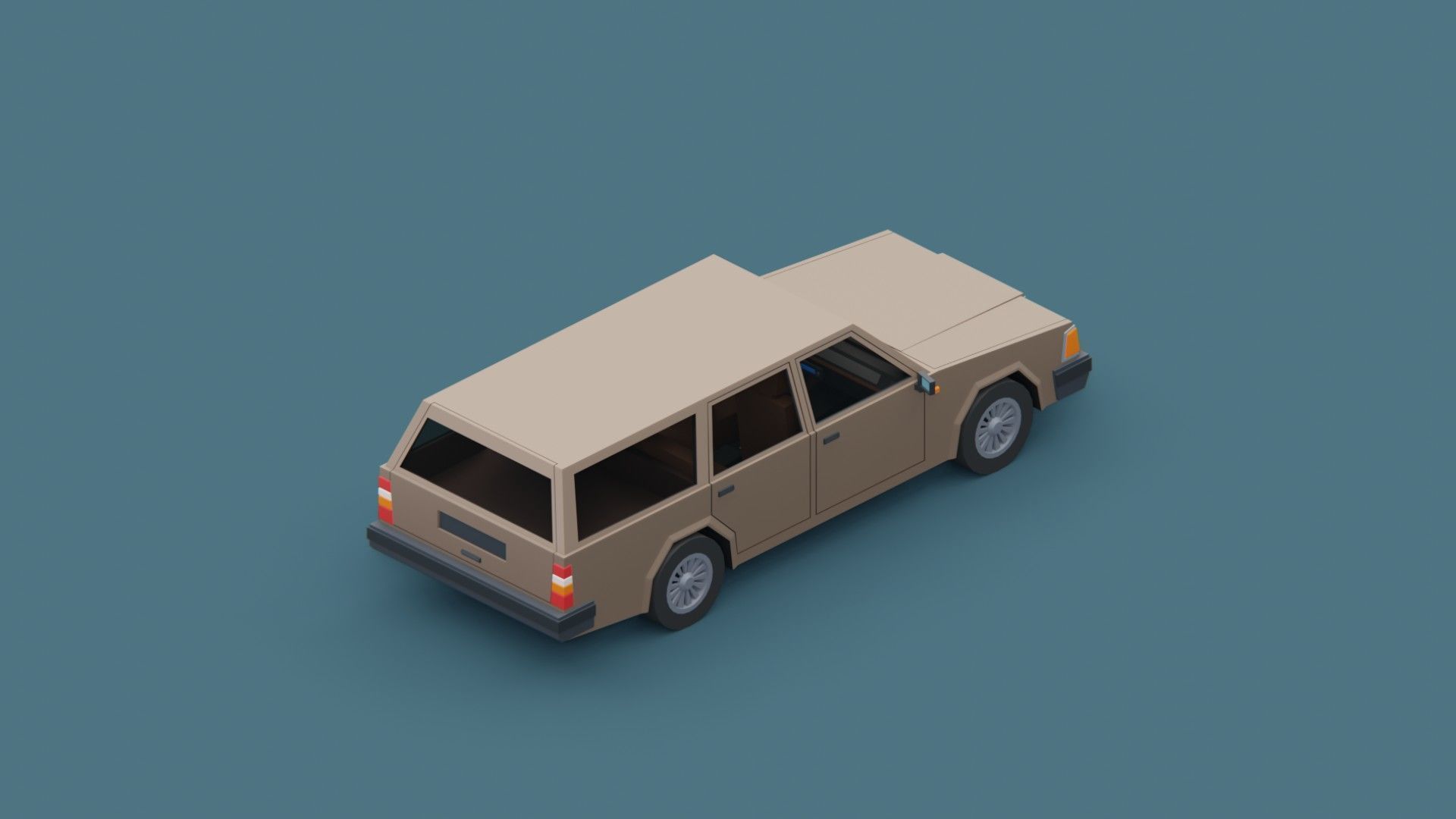 3D model Stylized Cartoon Euro Wagon Car VR / AR / low-poly | CGTrader
