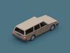 3D model Stylized Cartoon Euro Wagon Car VR / AR / low-poly | CGTrader