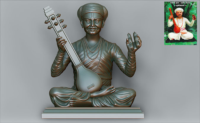 Sant Tukaram Maharaj 3D model 3D printable | CGTrader
