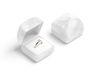 3D model White Wedding Ring Box Set - opened and closed jewelry box VR ...