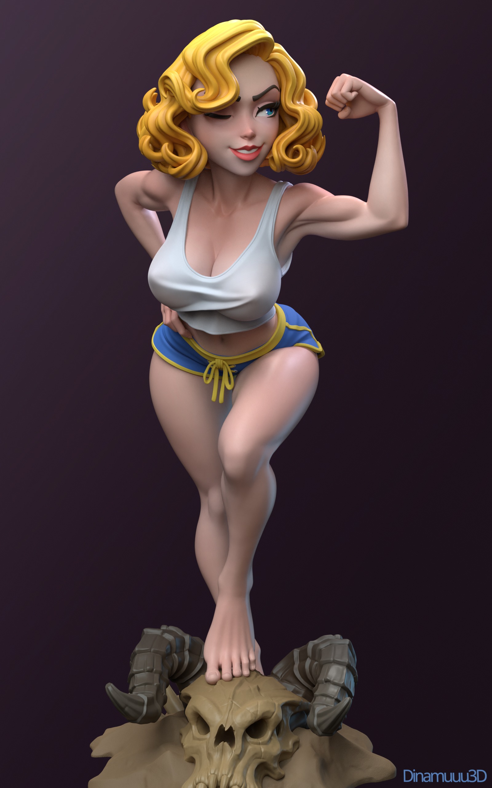 Vault Girl Multi Version STL SFW NSFW 3D model 3D printable | CGTrader
