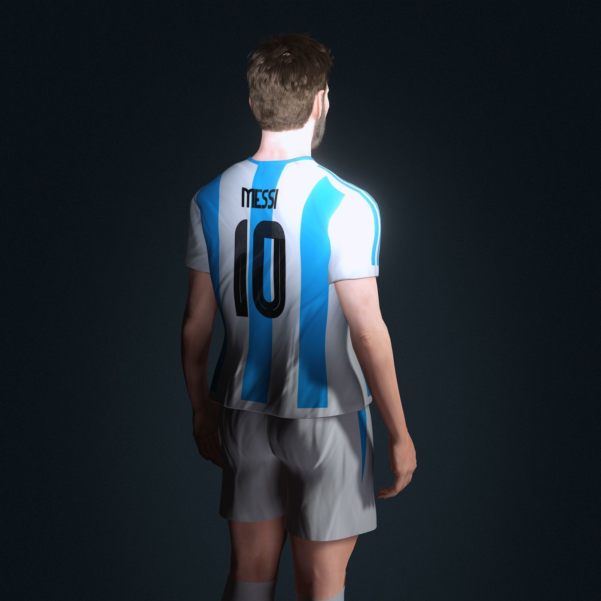 3D model Lionel Messi Character VR / AR / low-poly | CGTrader