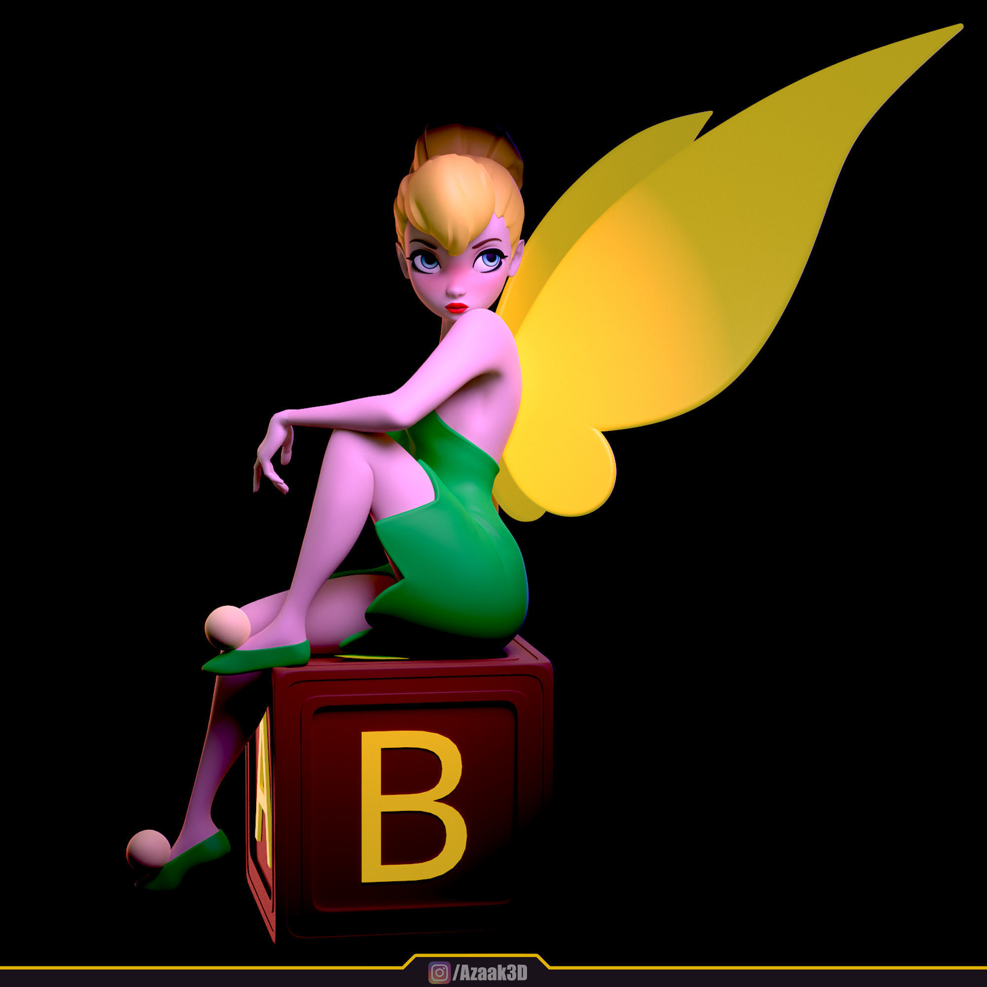 Tinkerbell 3D model 3D printable | CGTrader