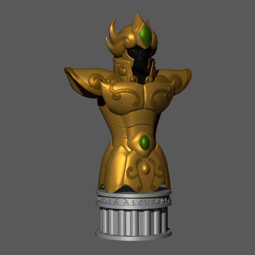Saint Seiya - Leo Gold Saint Bust free 3D model 3D printable | CGTrader