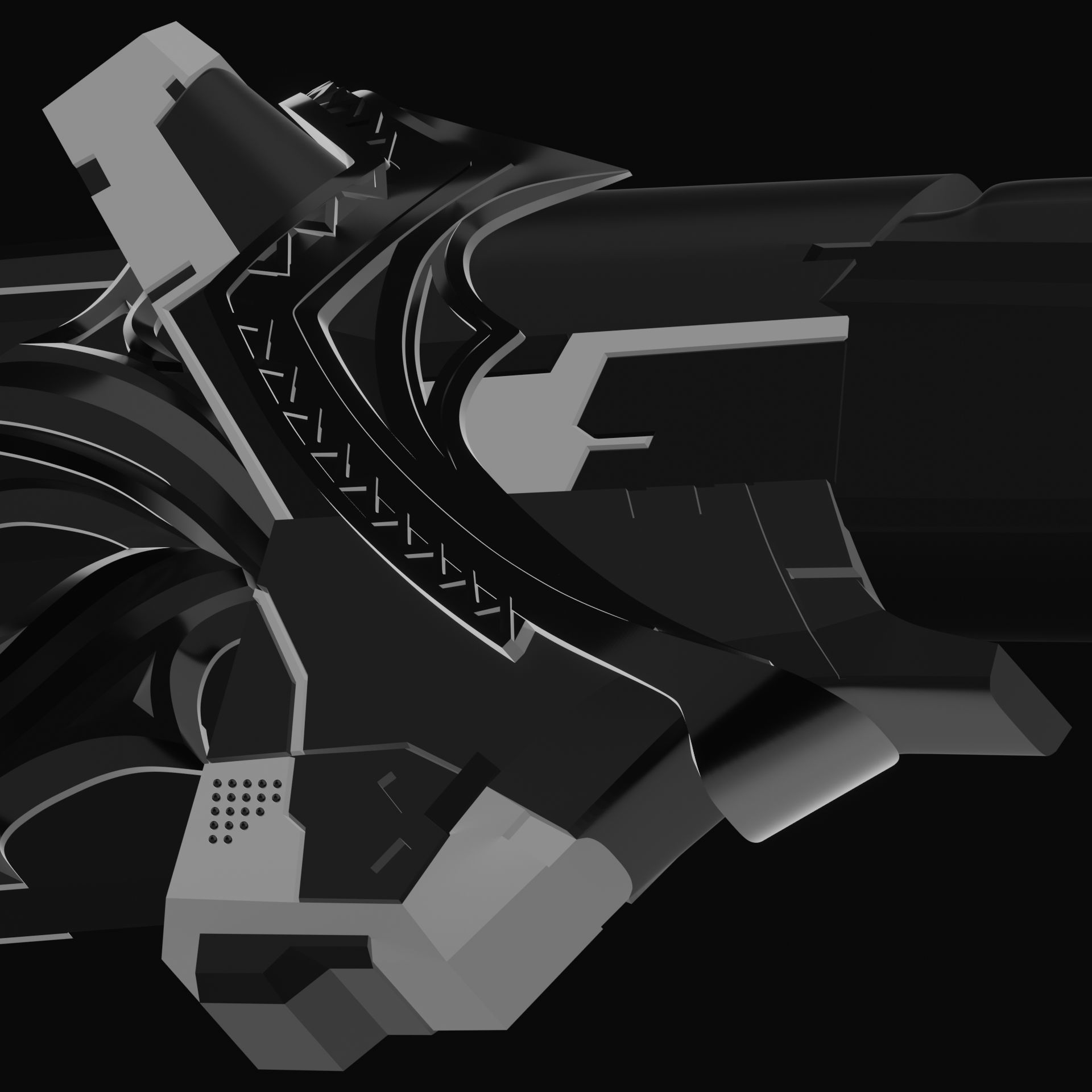 THE INTERNAL STATIC - GHOSTRUNNER 2 SWORD FOR COSPLAY 3D model 3D ...