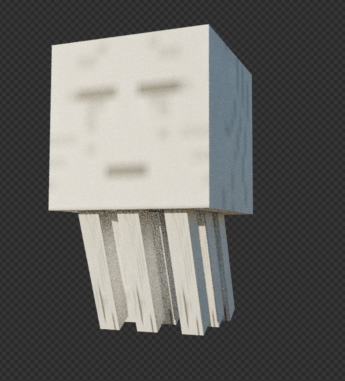 free Minecraft ghast free VR / AR / low-poly 3D model | CGTrader