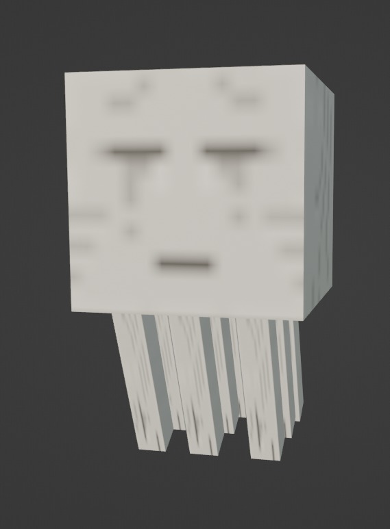 free Minecraft ghast free VR / AR / low-poly 3D model | CGTrader