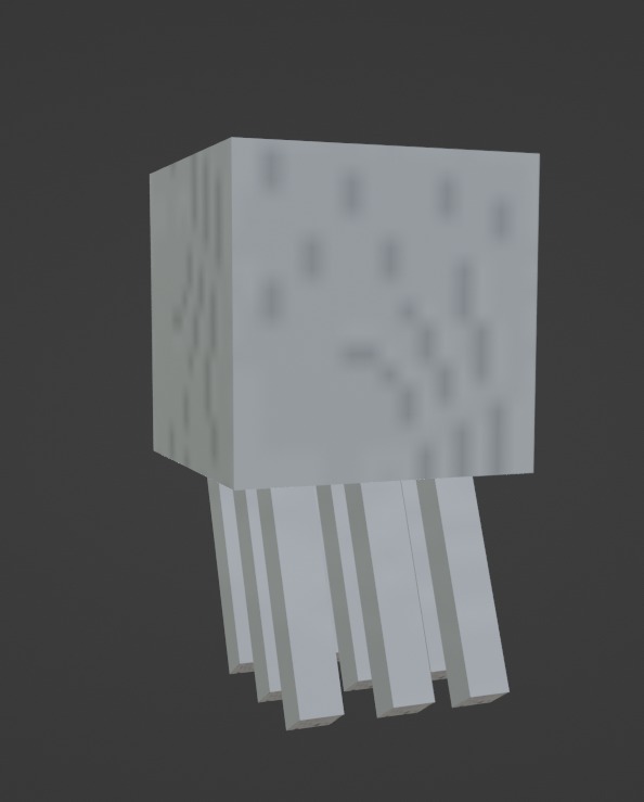 free Minecraft ghast free VR / AR / low-poly 3D model | CGTrader