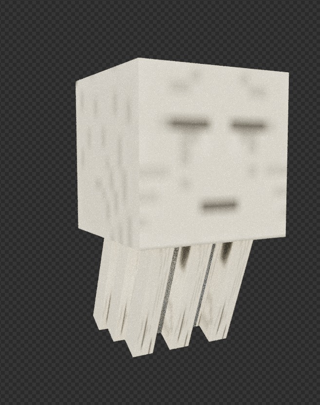 free Minecraft ghast free VR / AR / low-poly 3D model | CGTrader