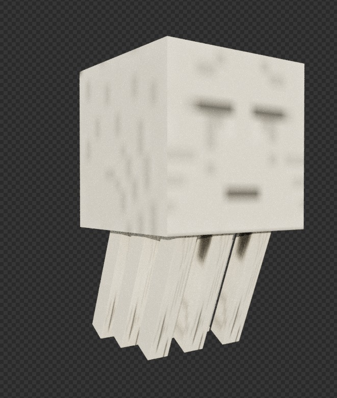 free Minecraft ghast free VR / AR / low-poly 3D model | CGTrader