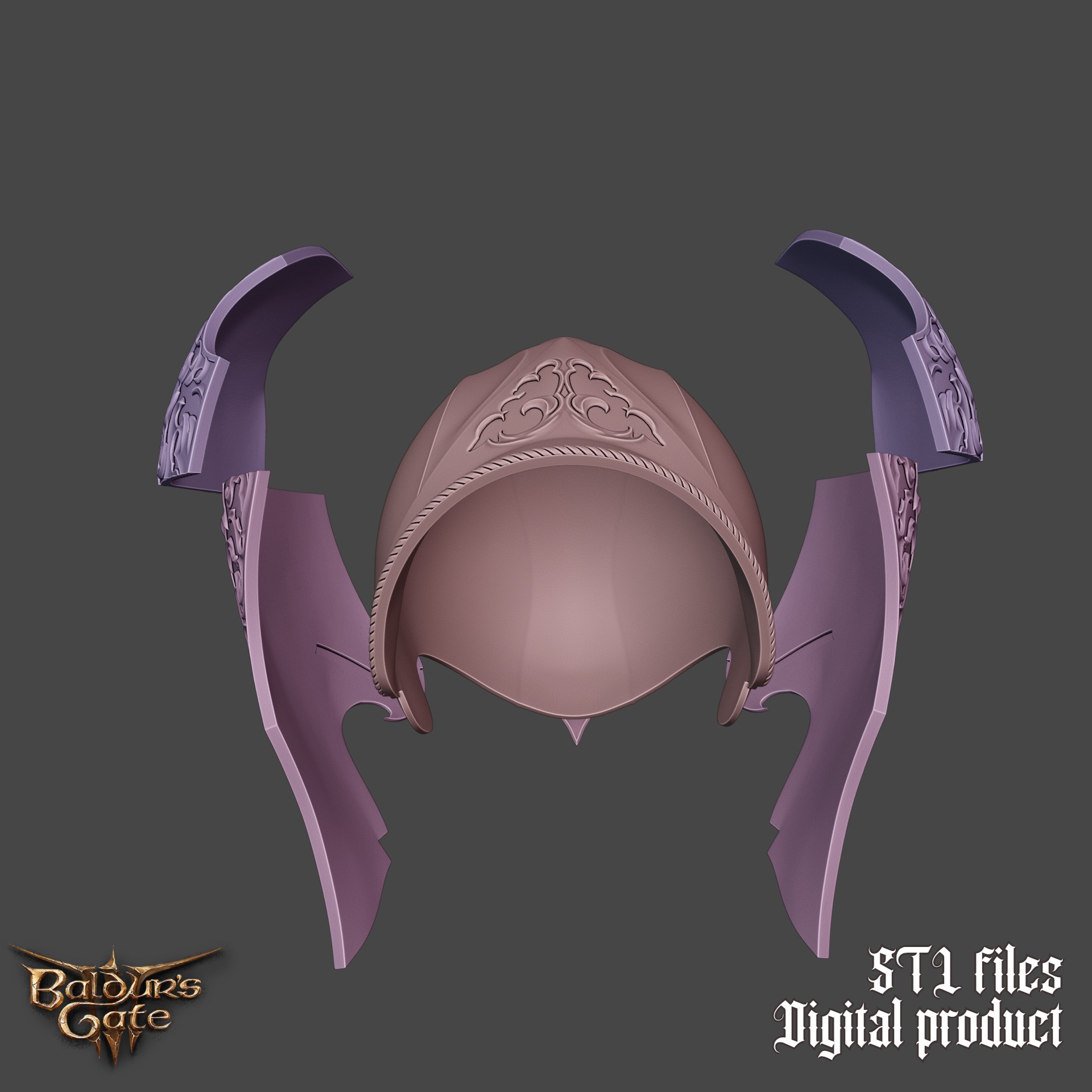 Fantasy Nightsong Dame Aylin Armor Helmet Baldurs Gate 3 3D model 3D ...