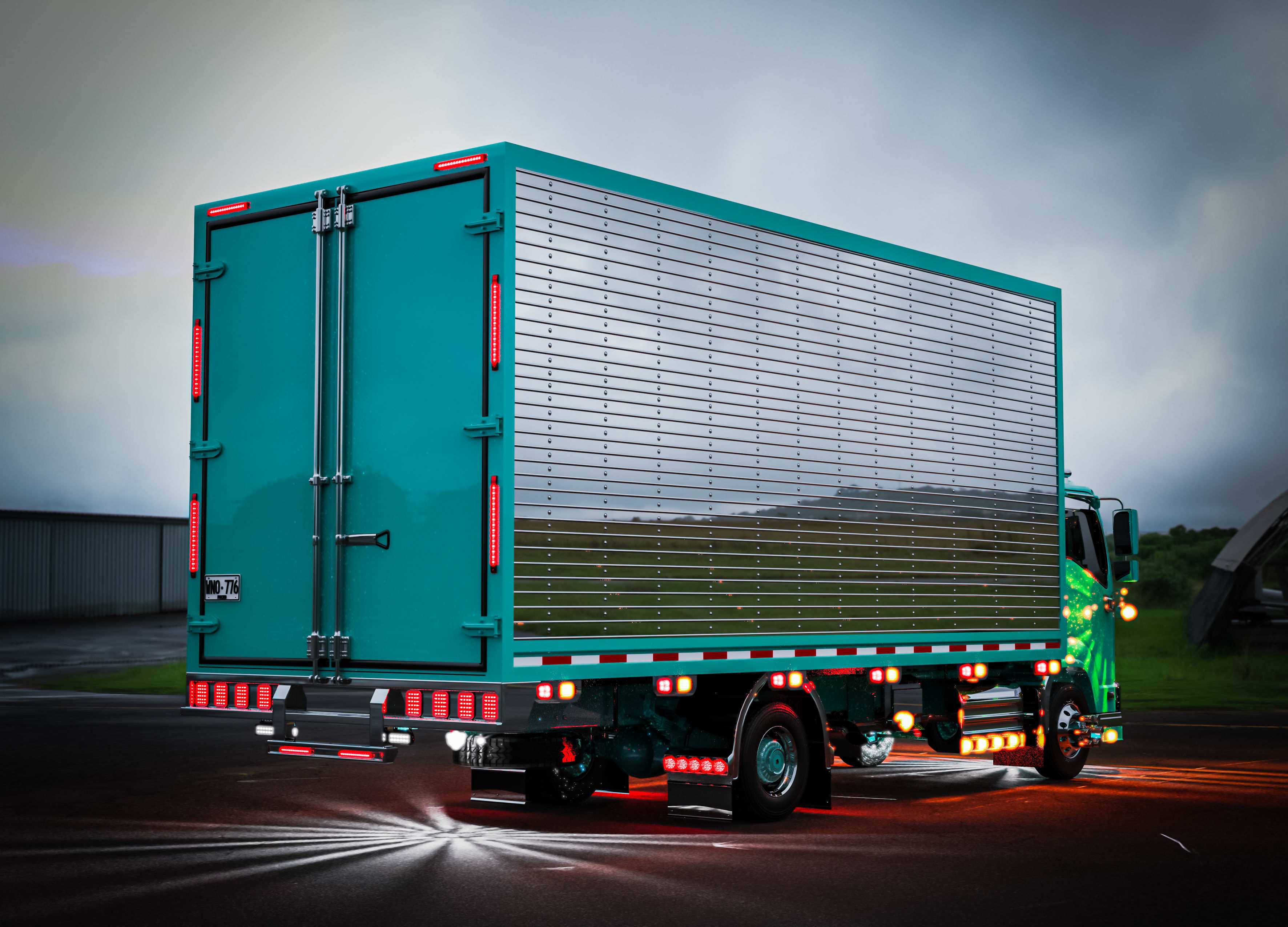 Isuzu FRR Forward box truck 3D model | CGTrader