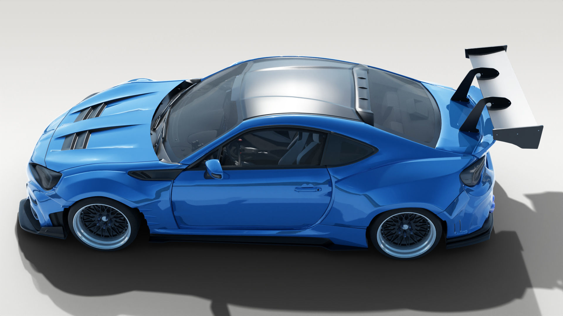Subaru BRZ Ts with Wide body Kit 3D model | CGTrader