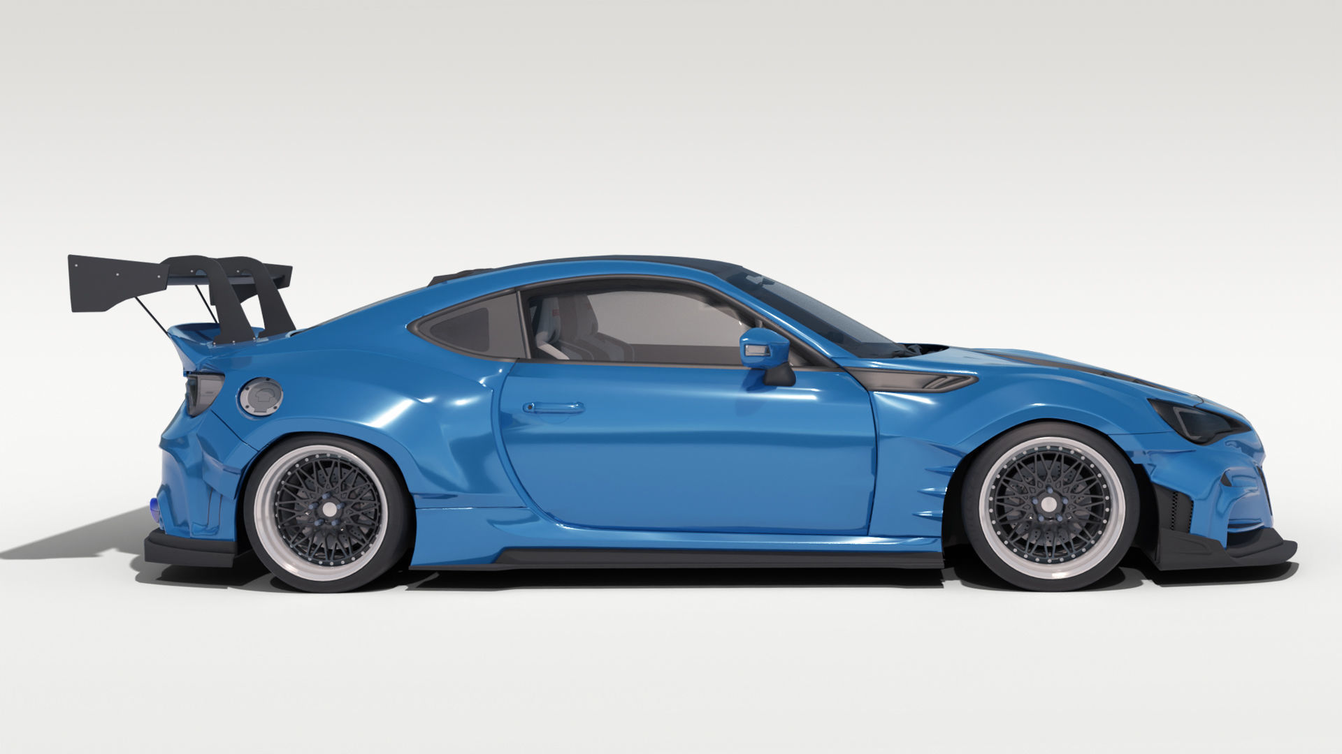 Subaru BRZ Ts with Wide body Kit 3D model | CGTrader