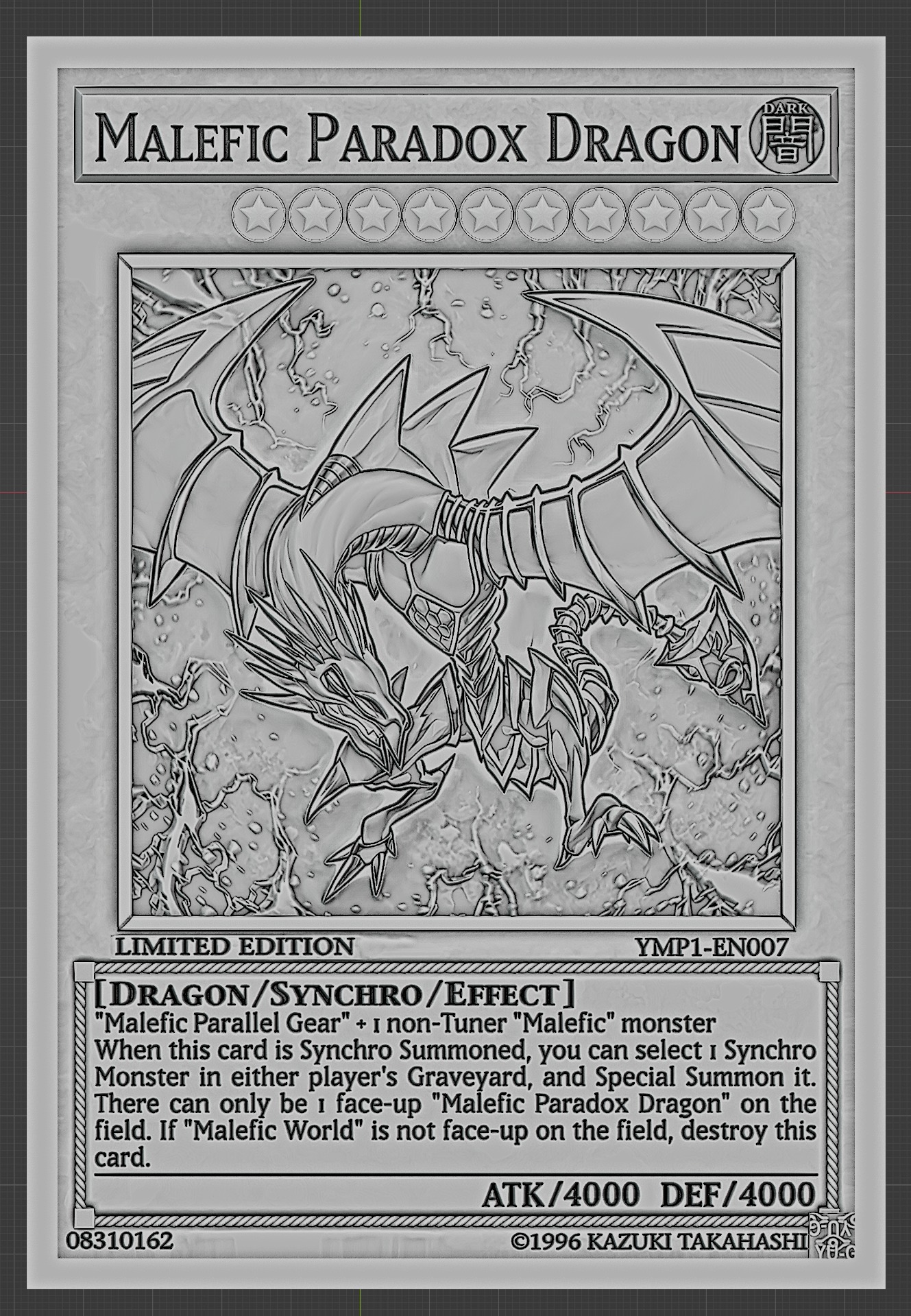 Malefic Paradox Dragon - yu-gi-oh free 3D model 3D printable | CGTrader