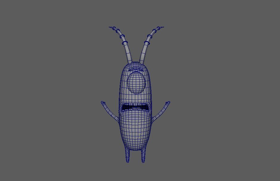 Plankton 3D Character free 3D model | CGTrader