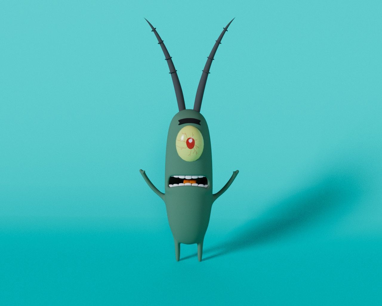 Plankton 3D Character free 3D model | CGTrader