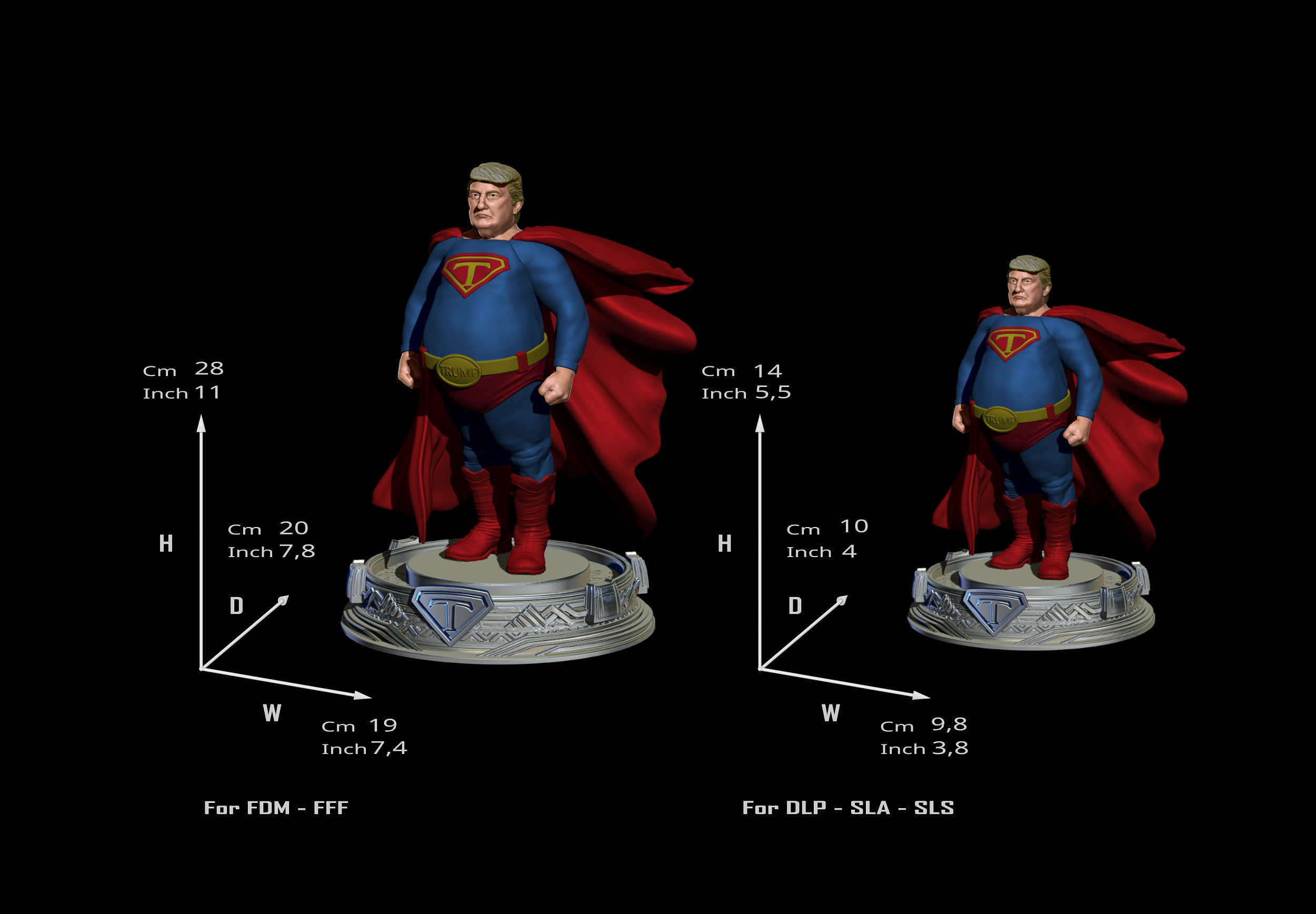 Super Trump File STL OBJ For 3D Printer 3D model 3D printable | CGTrader