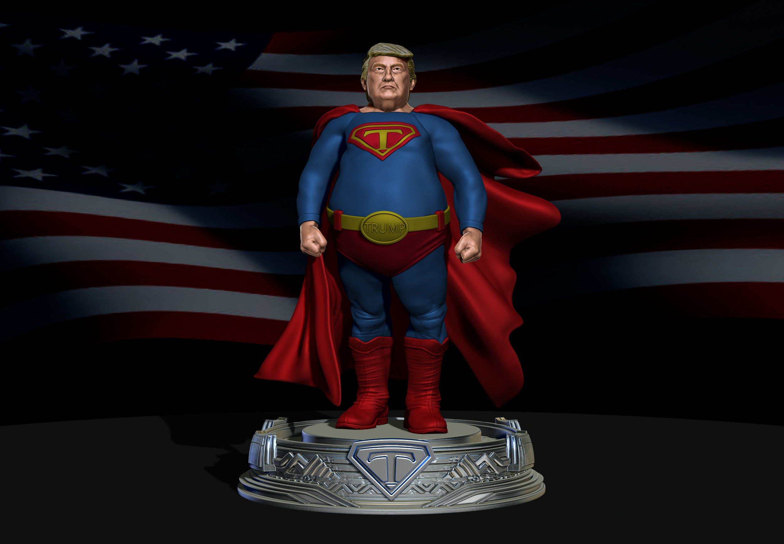 Super Trump File STL OBJ For 3D Printer 3D model 3D printable | CGTrader