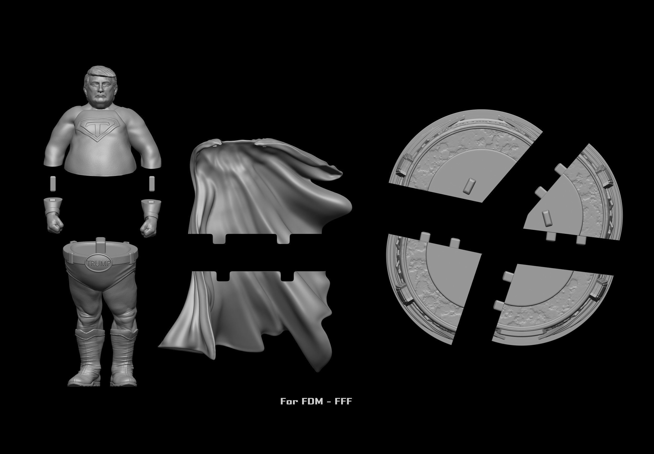 Super Trump File STL OBJ For 3D Printer 3D model 3D printable | CGTrader