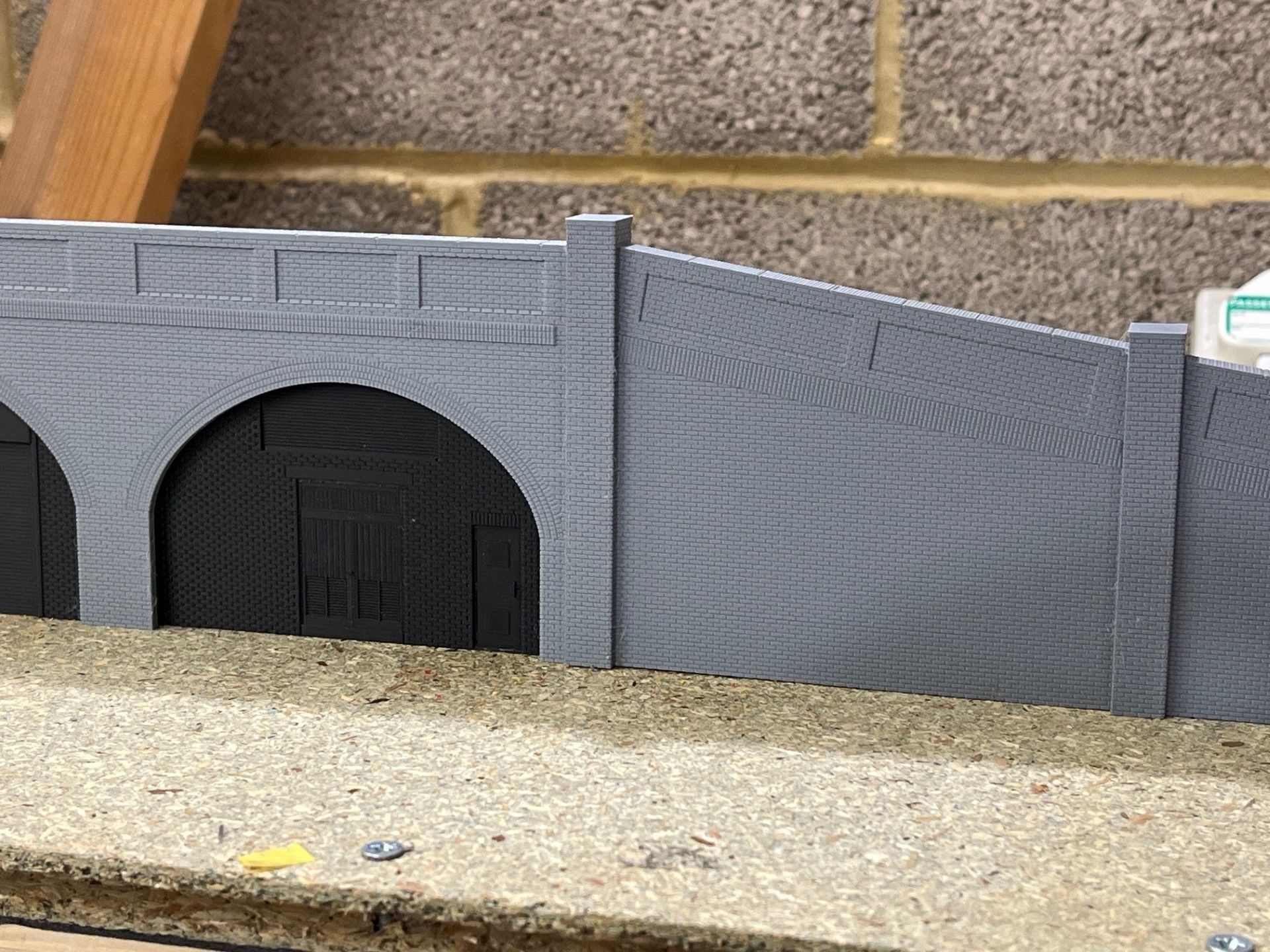 Model Railway Brick Wall Slope Add-on Component 3D model 3D printable ...