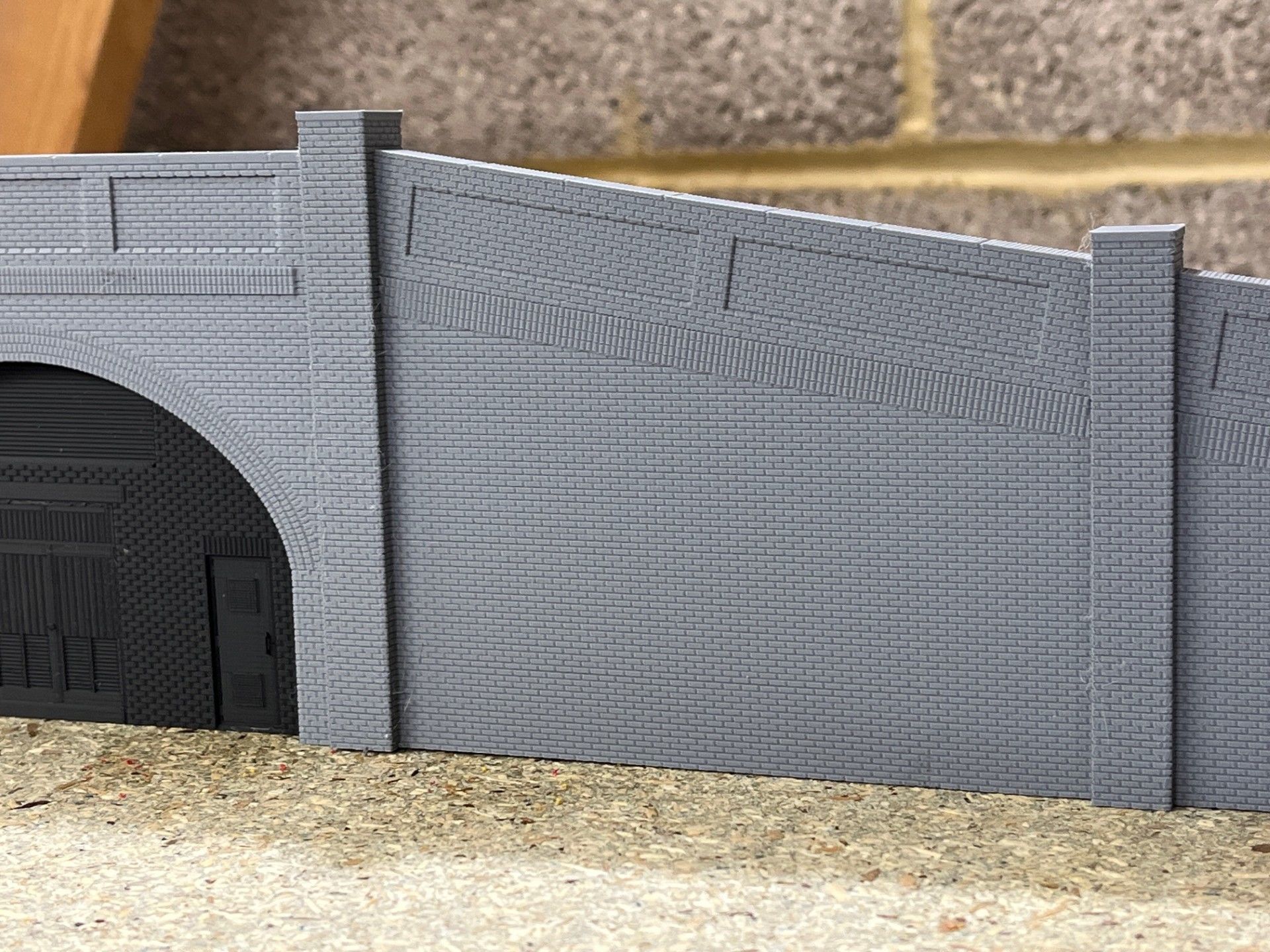 Model Railway Brick Wall Slope Add-on Component 3D model 3D printable ...