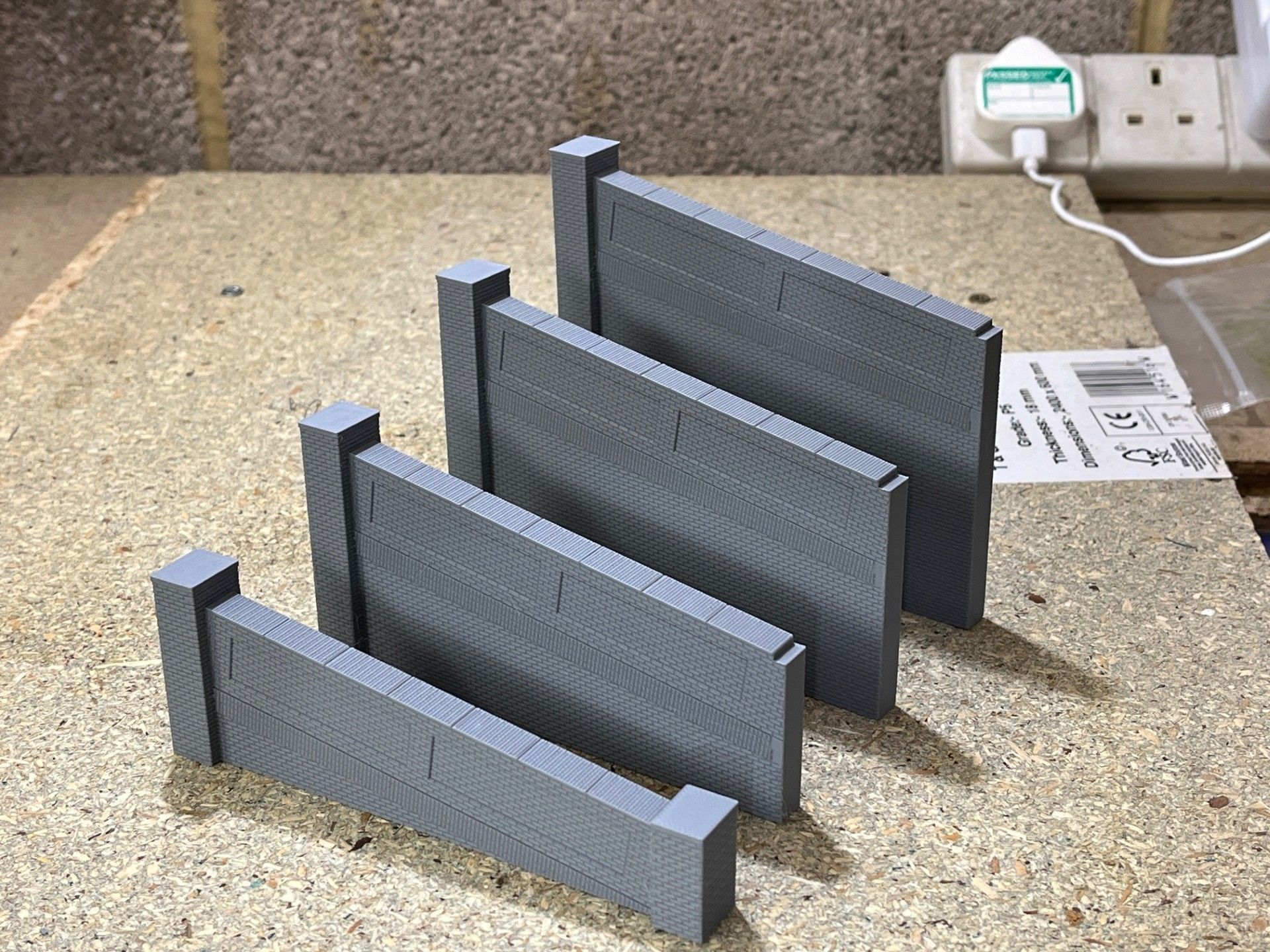 Model Railway Brick Wall Slope Add-on Component 3D model 3D printable ...
