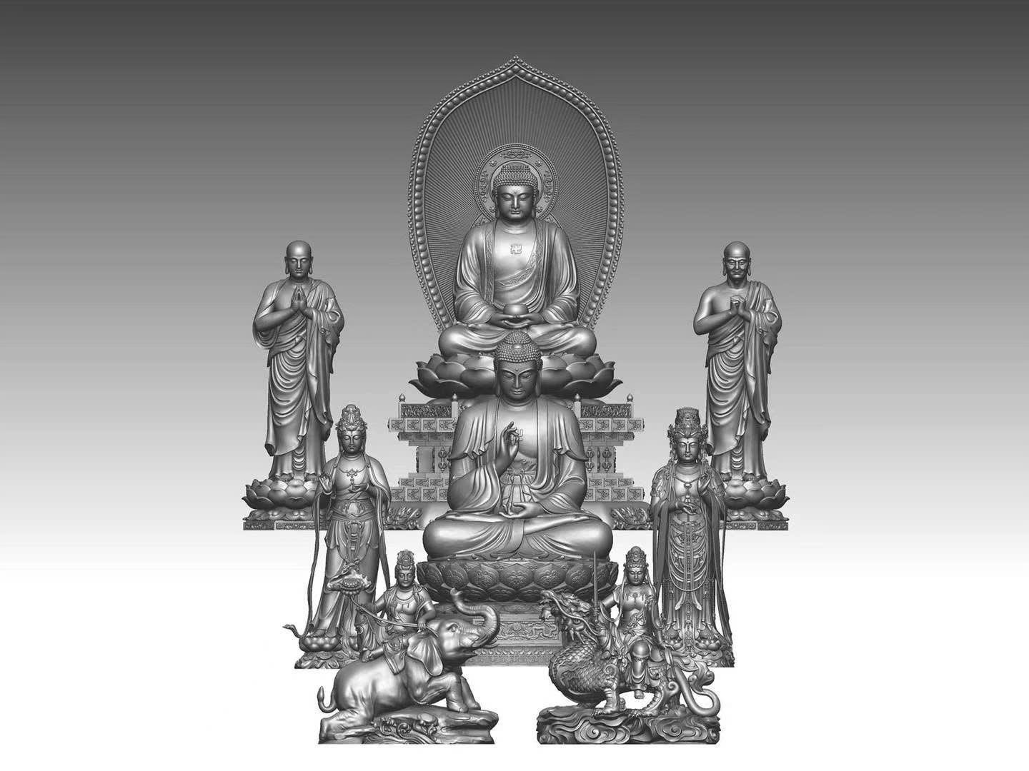 3D MODELS OF GODS AND BUDDHA 3D model 3D printable | CGTrader