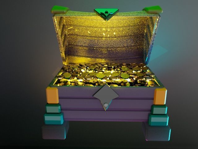 Chest game assets free 3D model | CGTrader
