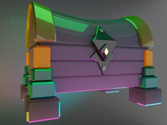 Chest game assets free 3D model | CGTrader