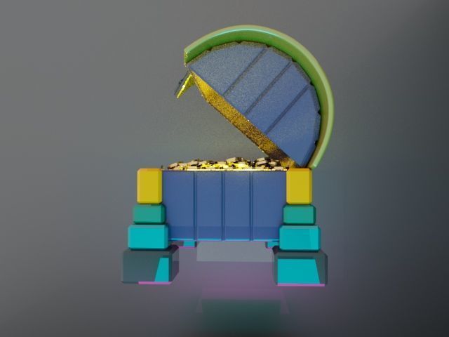 Chest game assets free 3D model | CGTrader