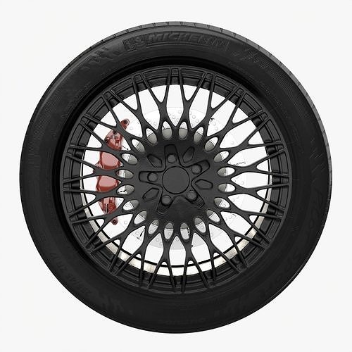 3D model Realistic RIM and Tire 03 Subdivision ready 1K 2K 4K VR / AR ...