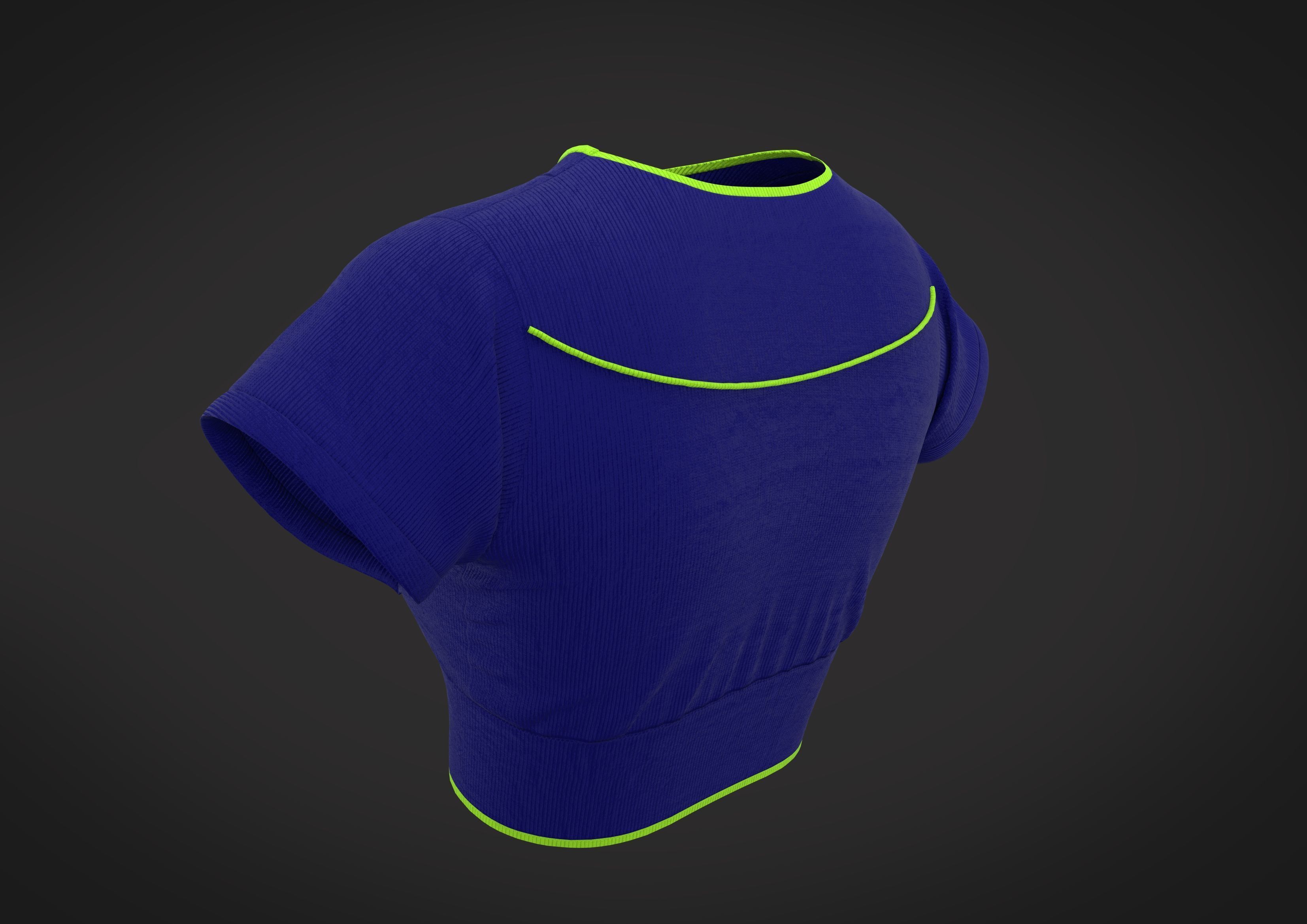 crop top free 3D model | CGTrader