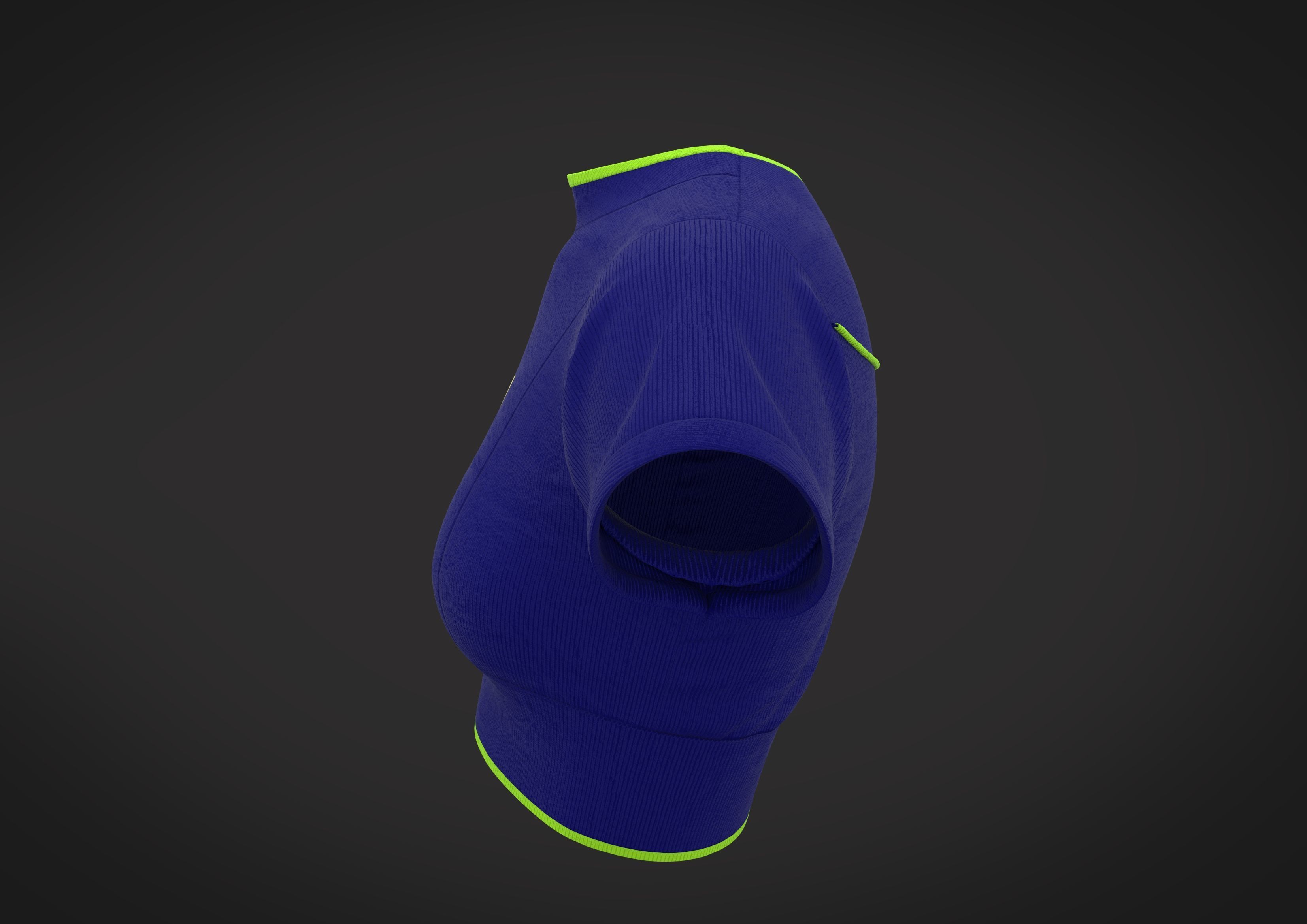 crop top free 3D model | CGTrader