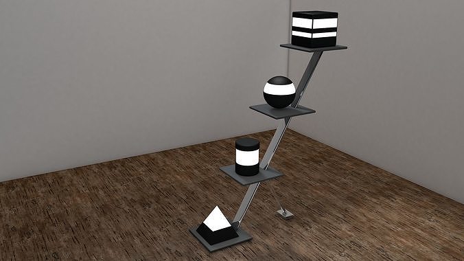 Geometric Lamps free 3D model | CGTrader