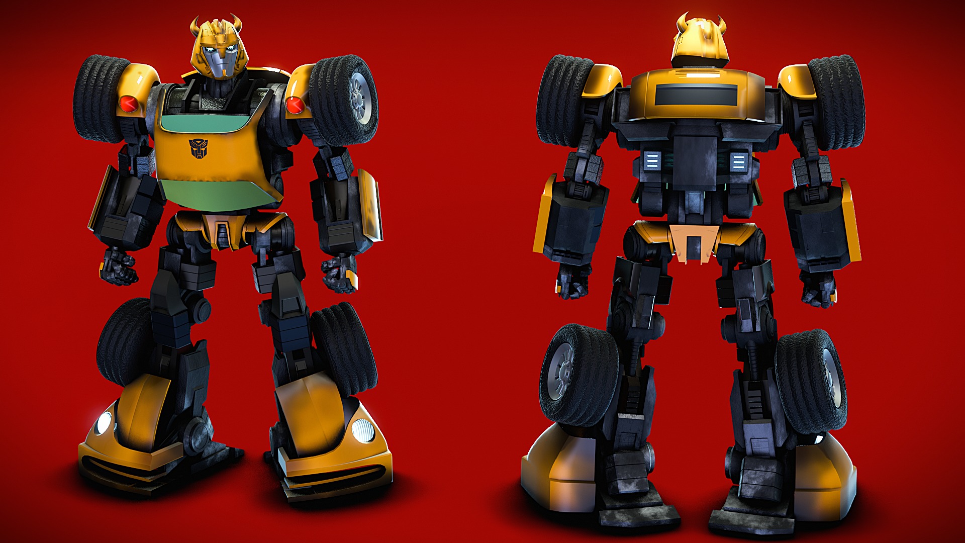 Bumblebee 2024 Model Made for blender free 3D model rigged | CGTrader