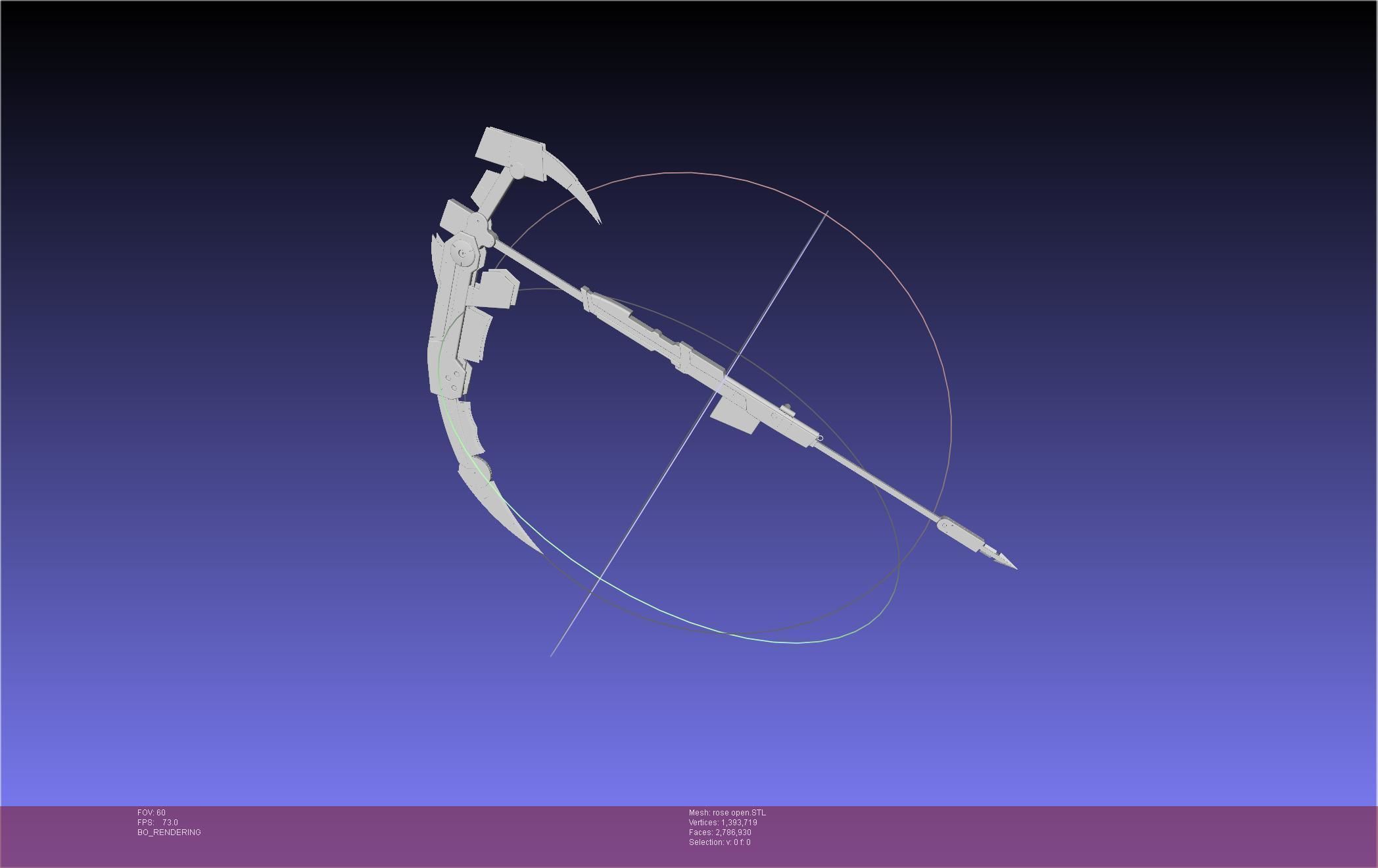RWBY Ruby Rose Crescent Rose Movable Template 3D model 3D printable ...