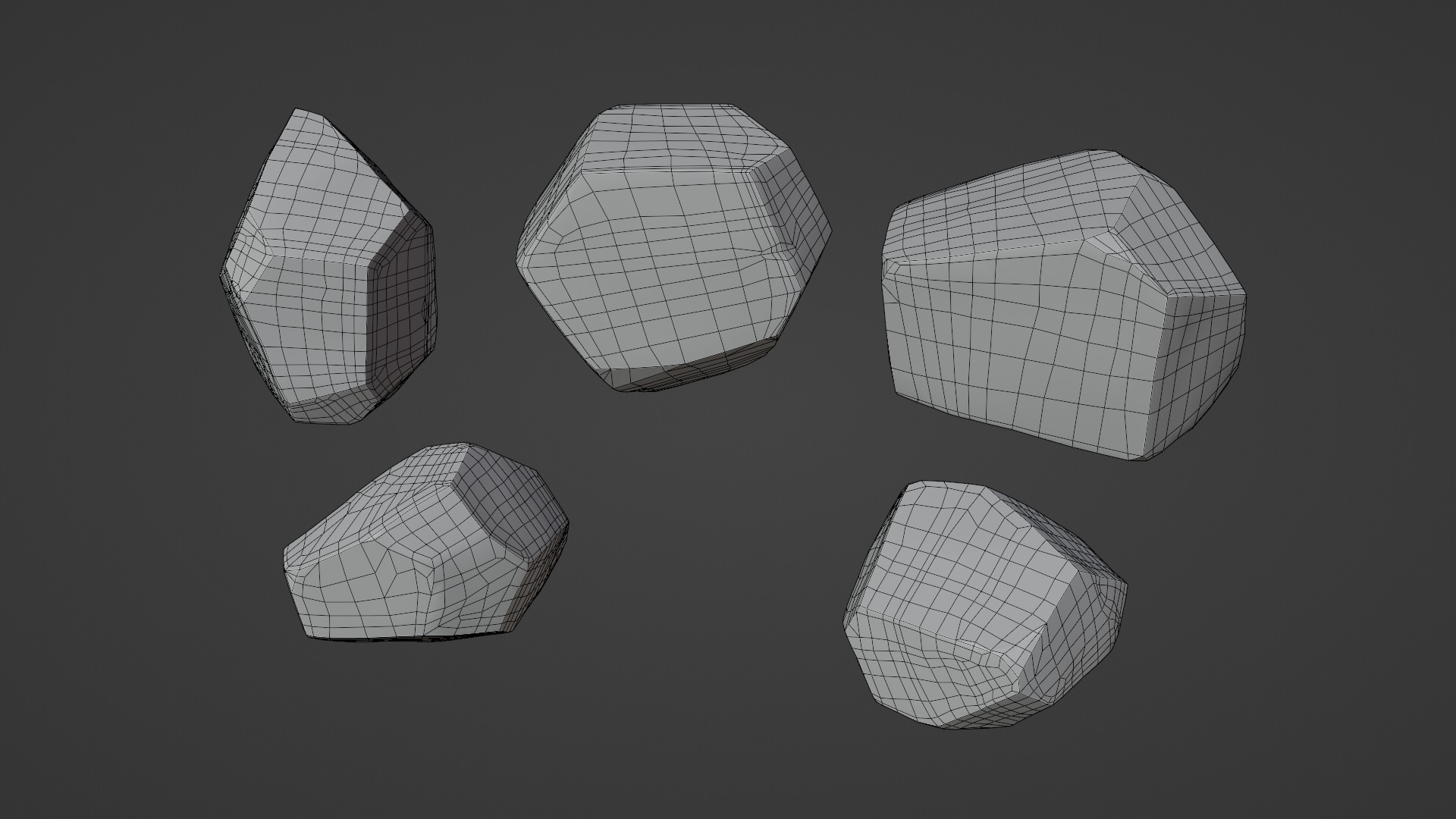 Low Poly Stones free VR / AR / low-poly 3D model | CGTrader