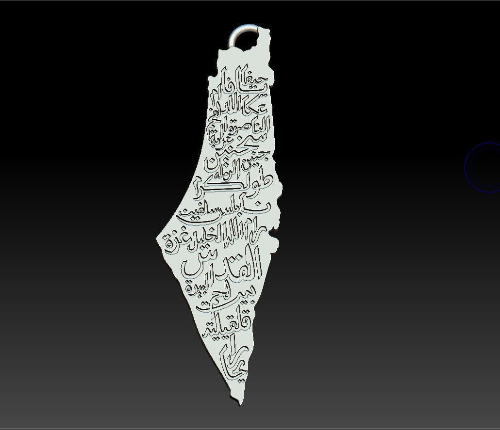 map of Palestine 3D model 3D printable | CGTrader