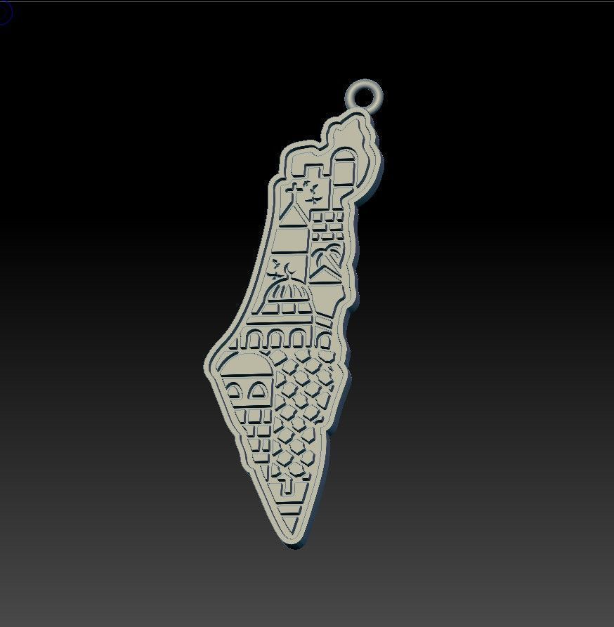 map of Palestine 3D model 3D printable | CGTrader