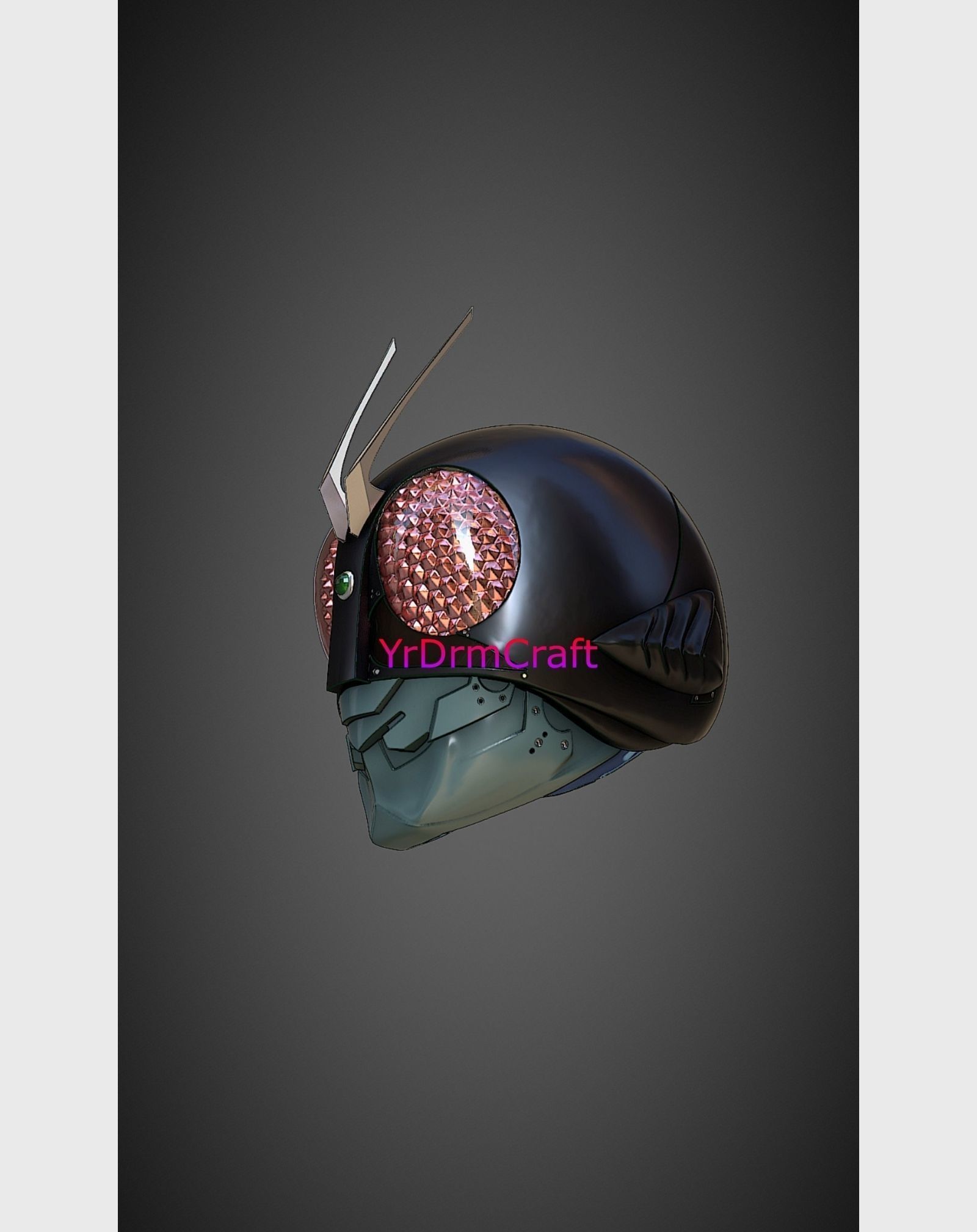 Shin kamen rider helmet 3D model 3D printable | CGTrader