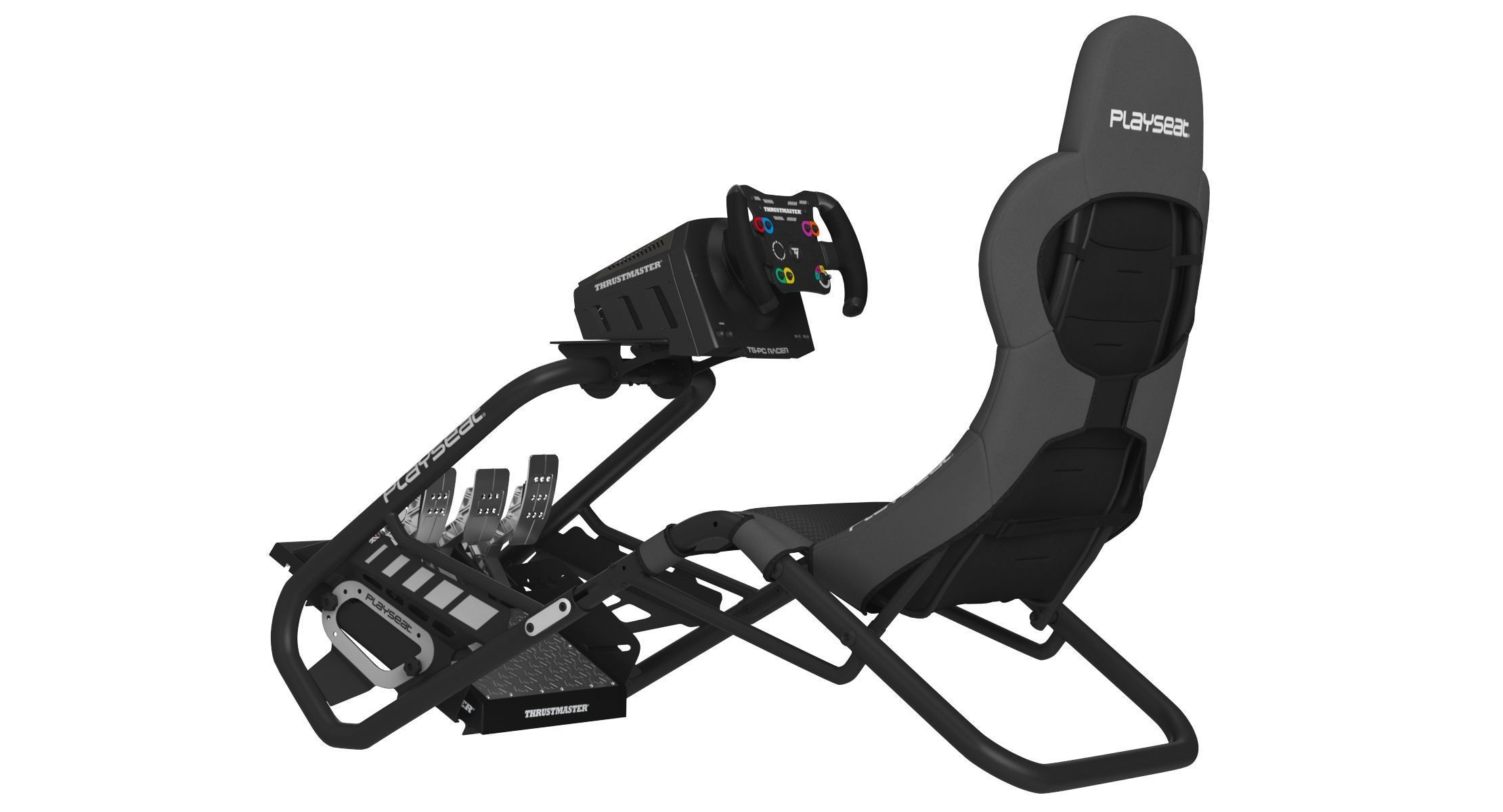Playseat Trophy - Sim Racing Seat with 3 Monitors 3D model | CGTrader