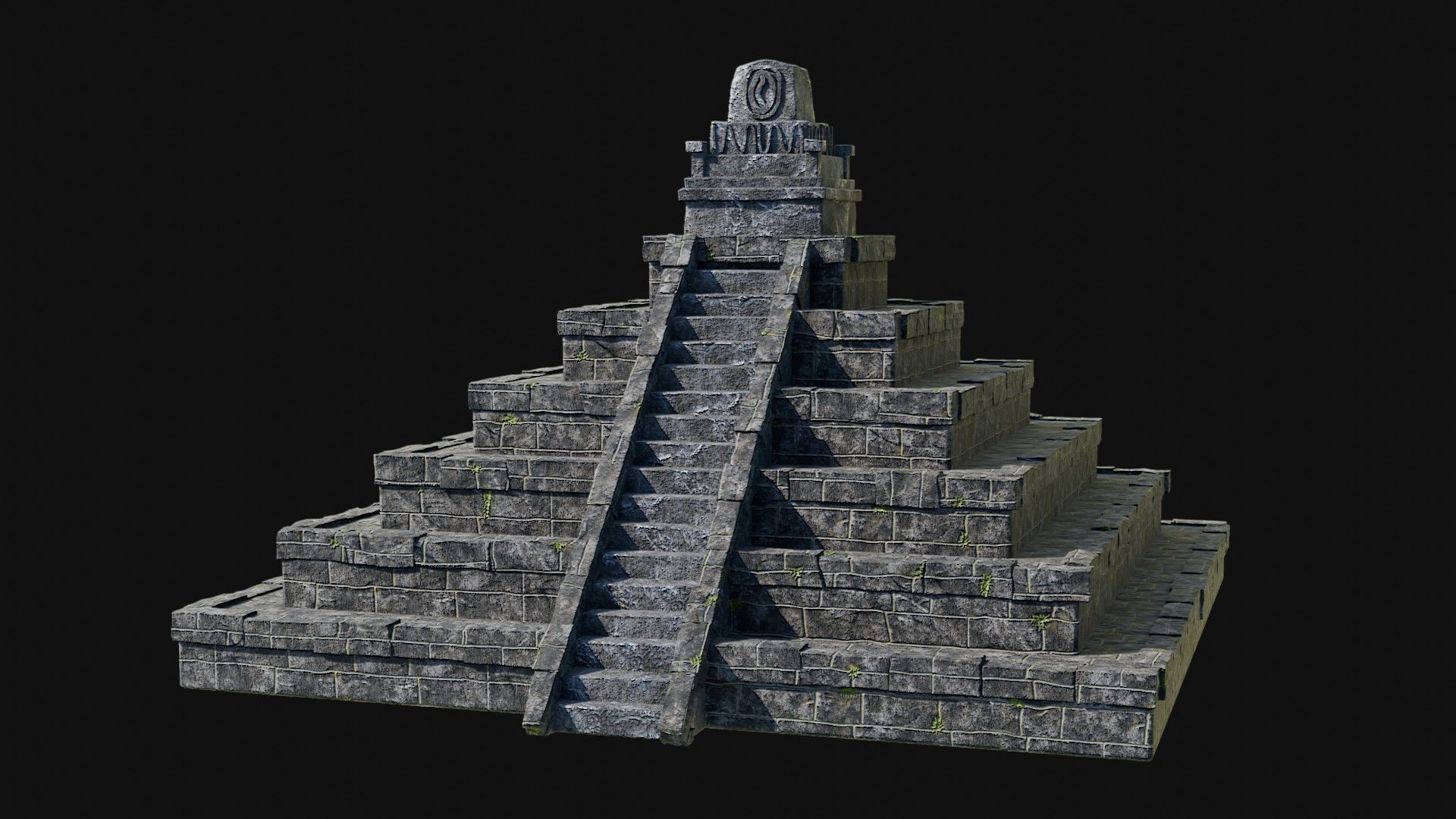 3D model CELTIC ANCIENT PYRAMID PYRAMIDS TEMPLE RUINS RUINED COLLECTION ...