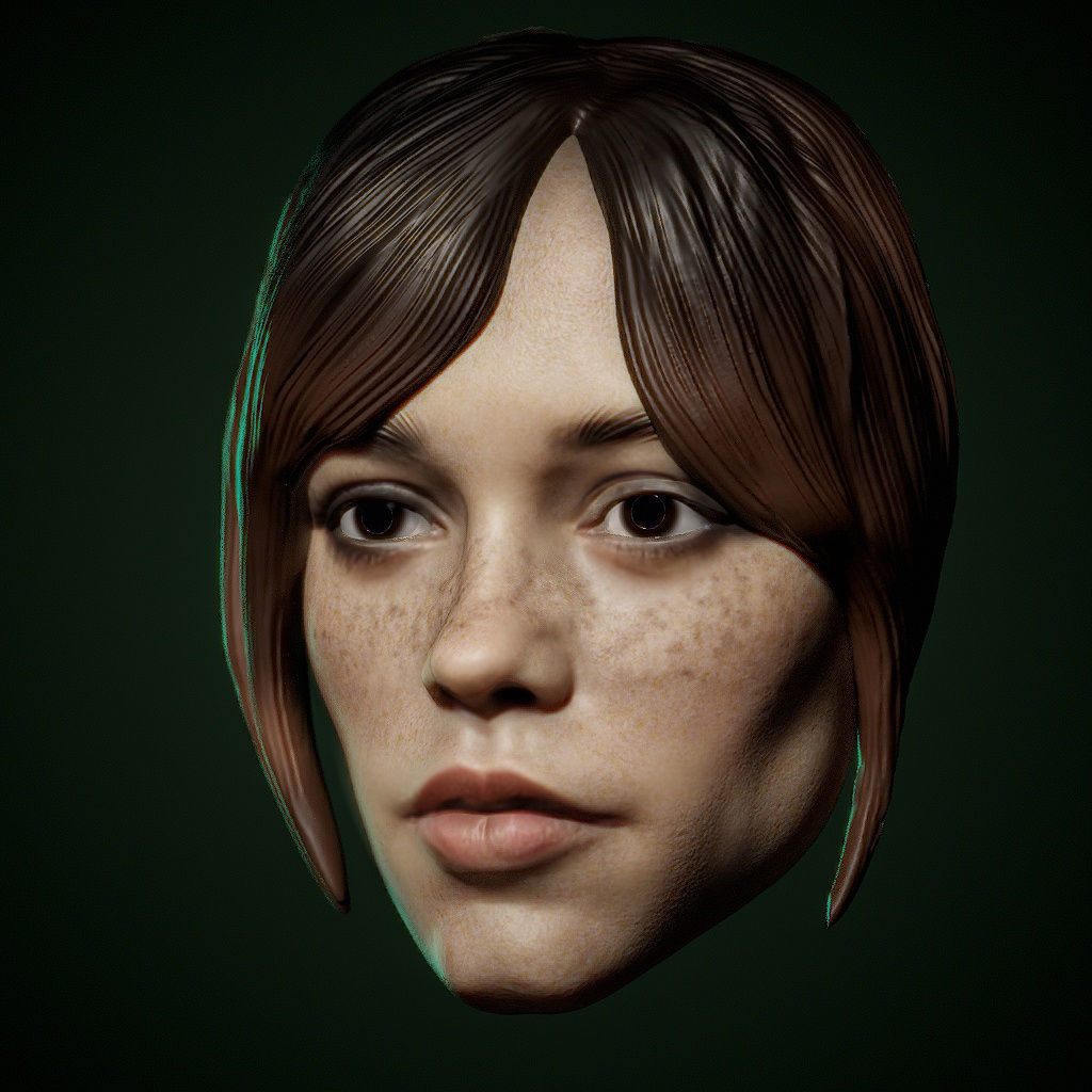 Halloween Mask Astrid Deetz Beetlejuice 2024 Jenna Ortega mask 3D model ...