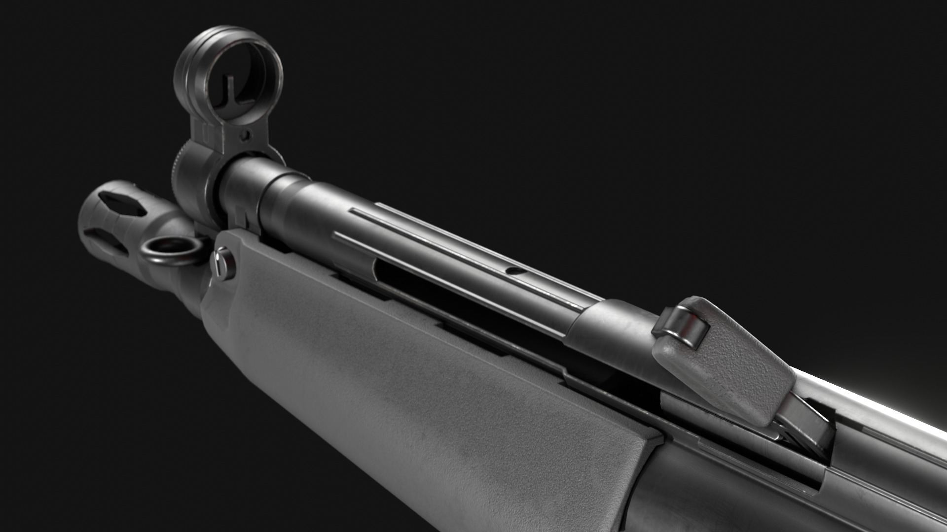 3D model Fleming Firearms HK51 - PDW Carbine Pack - Game Asset VR / AR ...