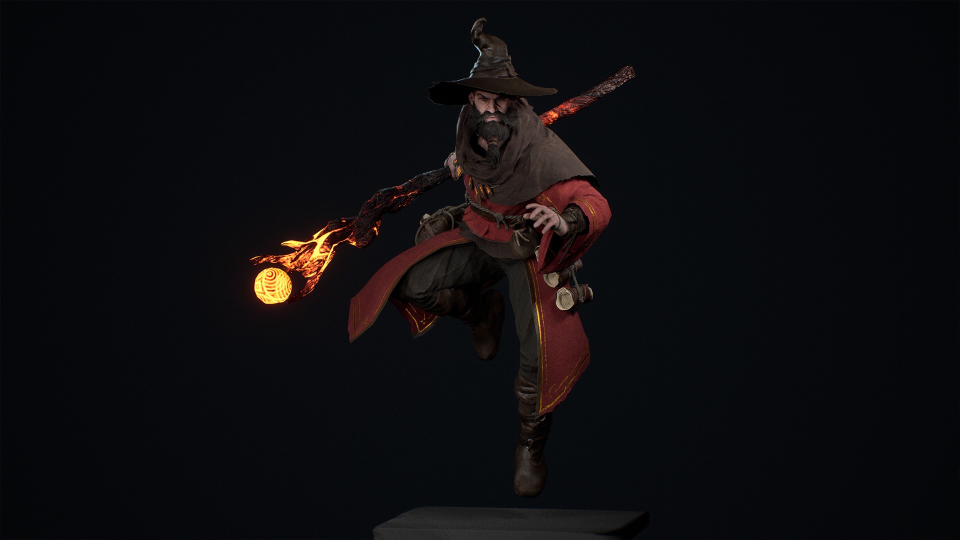 3D model Modular Mage Sorcerer VR / AR / low-poly | CGTrader