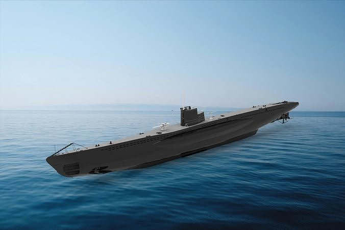 Type VII submarine 3D model | CGTrader